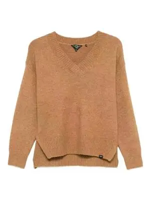 Superdry V-neck Sweater - Brown