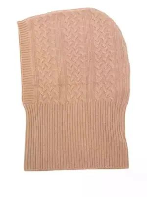 Max Mara Cable-knit Balaclava - Neutrals