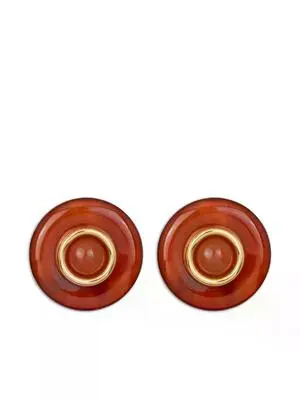 JENNIFER BEHR Devon Plated Stud Earrings - Red