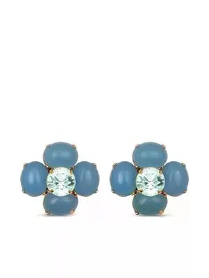 JENNIFER BEHR Quinn Chalcedony Earrings - Gold