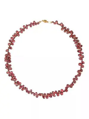 JENNIFER BEHR Bernadette Plated Necklace - Red