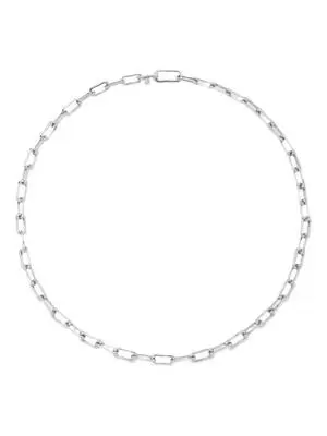 Monica Vinader Mini Chain Link Necklace - Silver