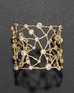 Alexis Bittar Asterales Celestial Cuff Bracelet - Gold