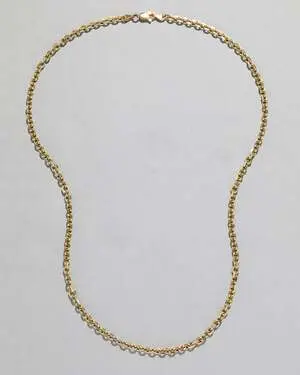 Alexis Bittar Vintage 1980s Italian 14k Link Chain Necklace - Gold