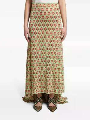 Etro Printed Train Skirt