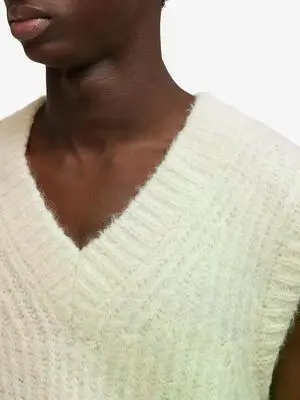 AMI Paris Ribbed V-neck Vest