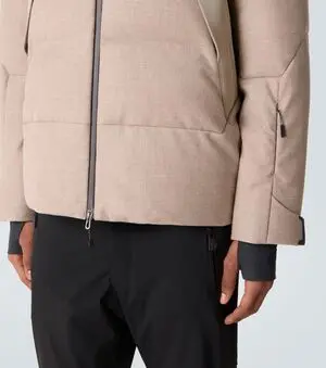 Sease Nordend Wool-blend Down Ski Jacket - Beige