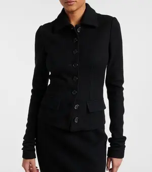 Dolce & Gabbana Virgin Wool Jacket - Black