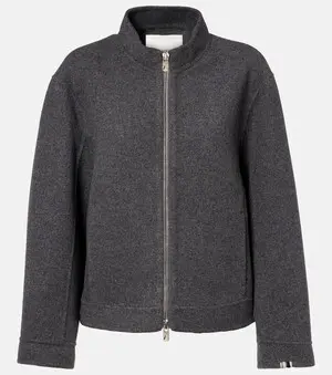 Extreme Cashmere Motor Wool And Cashmere Bomber Jacket