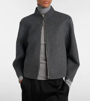 Extreme Cashmere Motor Wool And Cashmere Bomber Jacket