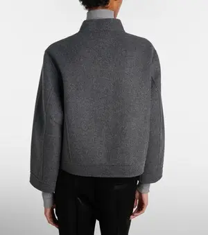 Extreme Cashmere Motor Wool And Cashmere Bomber Jacket