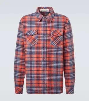 GOD'S TRUE CASHMERE Americana Cashmere Shirt With Amethyst - Red