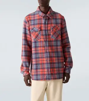 GOD'S TRUE CASHMERE Americana Cashmere Shirt With Amethyst - Red