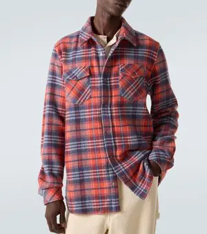 GOD'S TRUE CASHMERE Americana Cashmere Shirt With Amethyst - Red