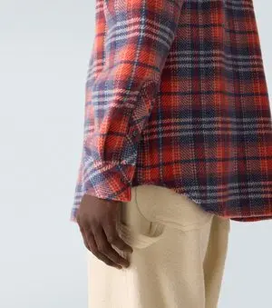 GOD'S TRUE CASHMERE Americana Cashmere Shirt With Amethyst - Red