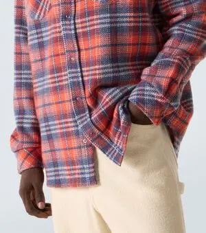 GOD'S TRUE CASHMERE Americana Cashmere Shirt With Amethyst - Red