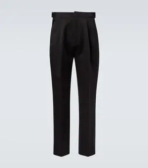 Zegna Wool Suit Trousers - Black