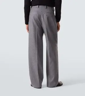 Zegna Wool Straight Leg Pants - Grey