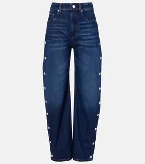 Sportmax High-rise Wide-leg Jeans - Blue
