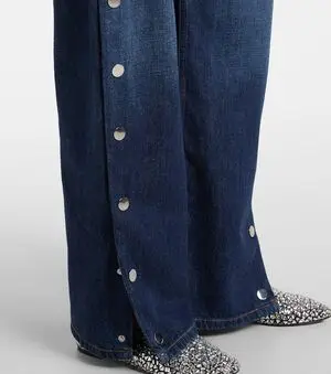 Sportmax High-rise Wide-leg Jeans - Blue