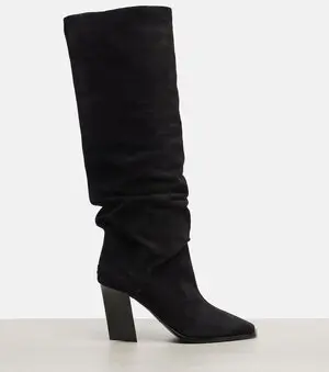 JIMMY CHOO Hart 85 Suede Knee-high Boots
