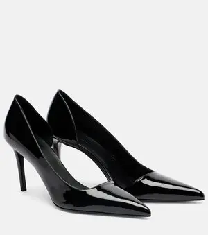 Khaite Jett D'orsay 85 Patent Leather Pumps - Black