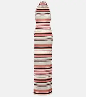Missoni Striped Halterneck Maxi Dress - Multicoloured