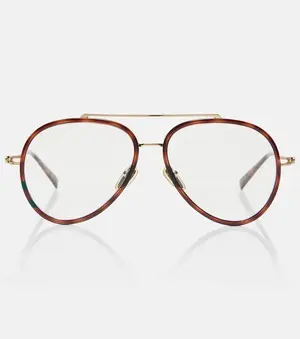 Gucci Gg Aviator Glasses - Brown