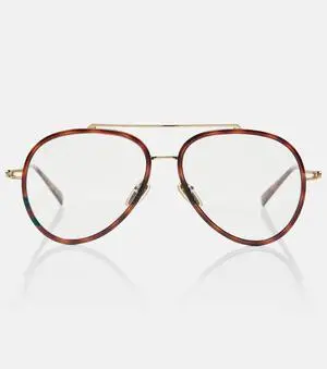 Gucci Gg Aviator Glasses - Brown