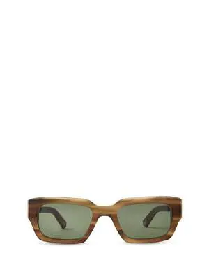 MR. LEIGHT Square Frame Sunglasses - Macadamia-antique Gold