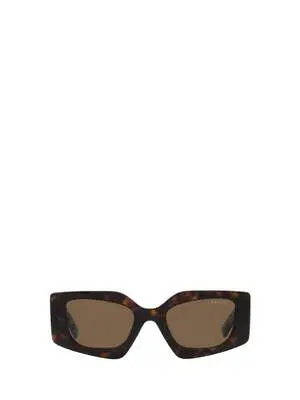 Prada Irregular Sunglasses Tortoise