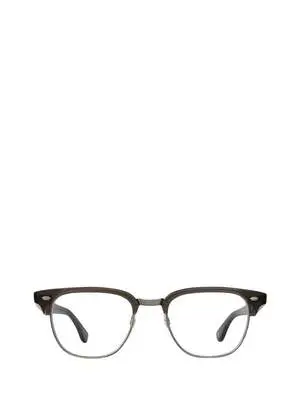 Garrett Leight Garrett Leight ELKGROVE Eyeglasses Black Glass-brushed Silver