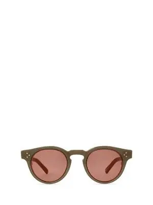 MR. LEIGHT Round Frame Sunglasses - Citrine-chocolate Gold/orchid