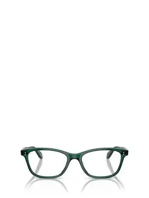 Oliver Spencer Oliver Peoples Rectangular Eyeglasses Translucent Dark Teal