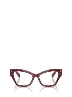 Dolce & Gabbana Dolce & Gabbana Eyewear Cat-Eye Eyeglasses Bordeaux Lace