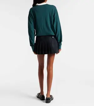 Miu Miu Plaid Virgin Wool Twill Miniskirt - Multicoloured
