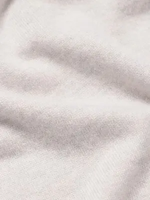N.peal Cashmere Tucci Leather-trimmed Half-zip Sweater - Gray
