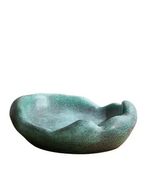 L'Objet Cenote Large Porcelain Coupe Bowl - Green