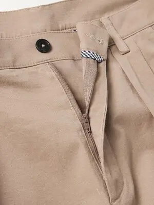 Massimo Alba Stan Tapered Pleated Trousers - Neutrals