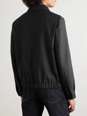 SLOWEAR Incotex Wool And Mohair-blend Twill Bomber Jacket