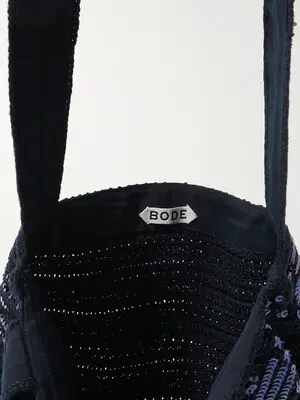 BODE Spotlight Sequin-embellished Wool Tote