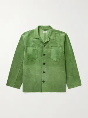 BODE Suede Overshirt - Green