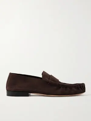 THE ROW Suede Loafers