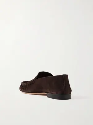 THE ROW Suede Loafers