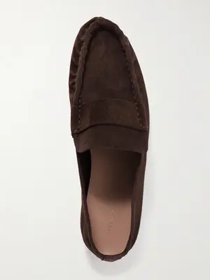 THE ROW Suede Loafers
