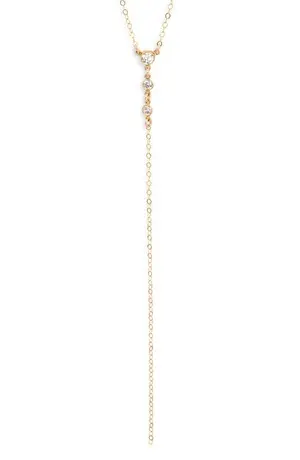 SET & STONES Miley Lariat Necklace - Gold