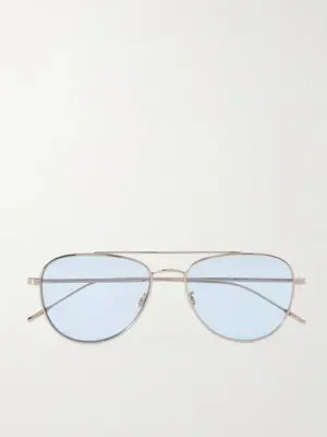 Oliver Spencer Aviator-style Sunglasses - Gold