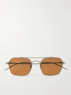 Oliver Spencer Aviator-style Sunglasses - Silver