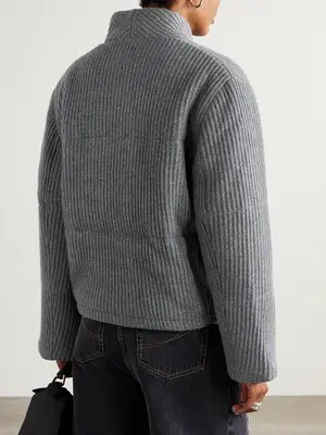 Le Kasha Linz Padded Ribbed Cashmere Jacket