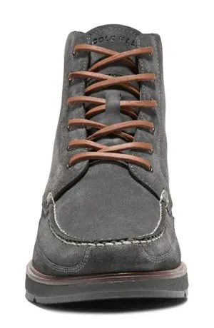 Cole Haan Muir Waterproof Moc Toe Boots - Raven Sde Raven Wp